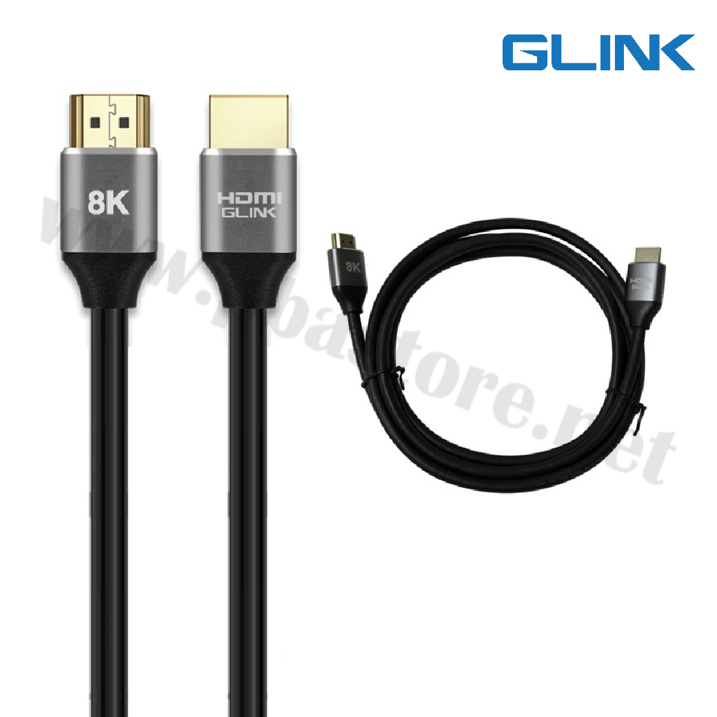 สาย HDMI 8K GLINK รุ่น GL402 ใช้ได้กับ TV, Notebook, PC Gaming, Projector, DVD, VDO, เครื่องเล่น ...